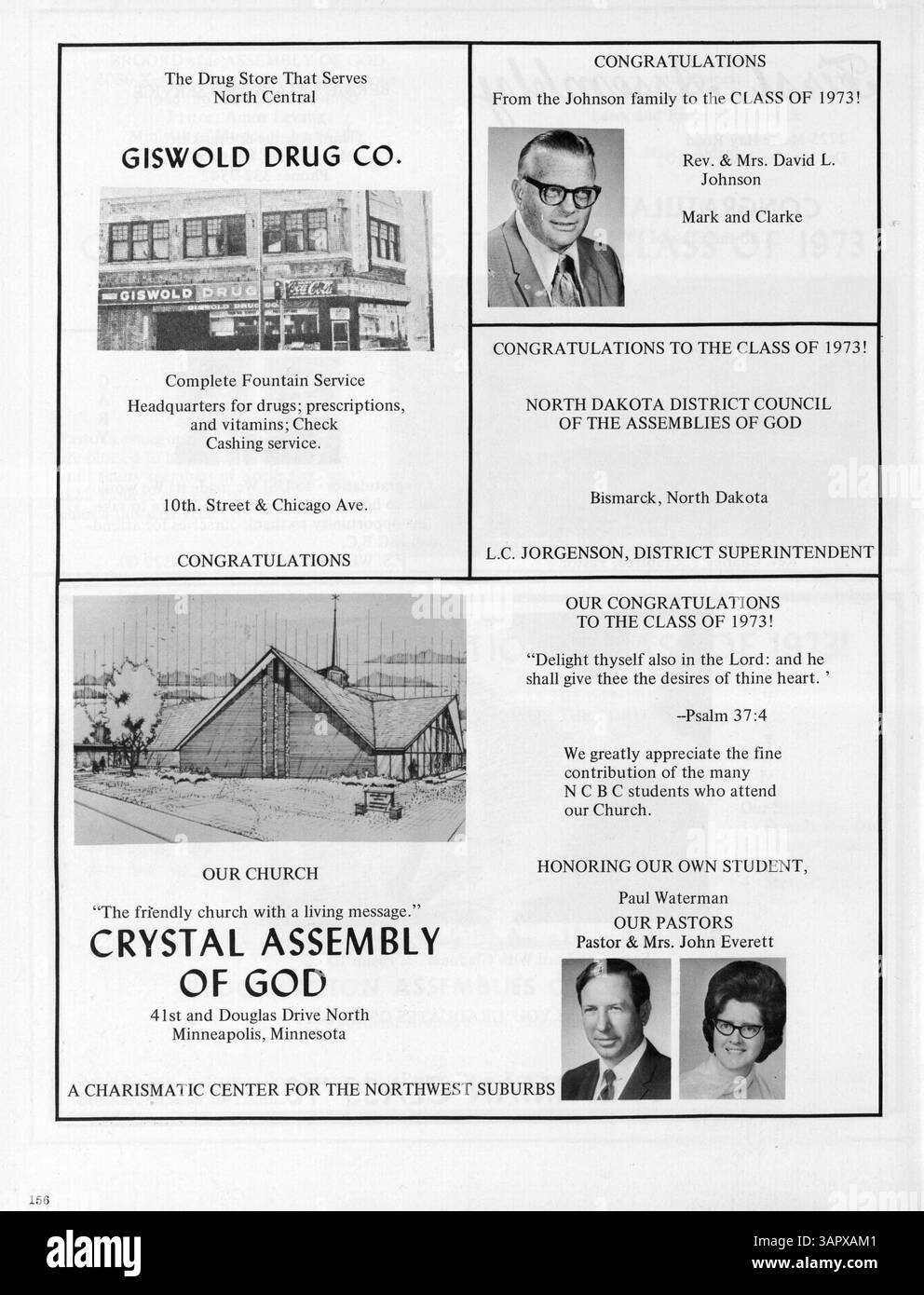 The 1973 yearbook from North Central Bible College provides a snapshot ...