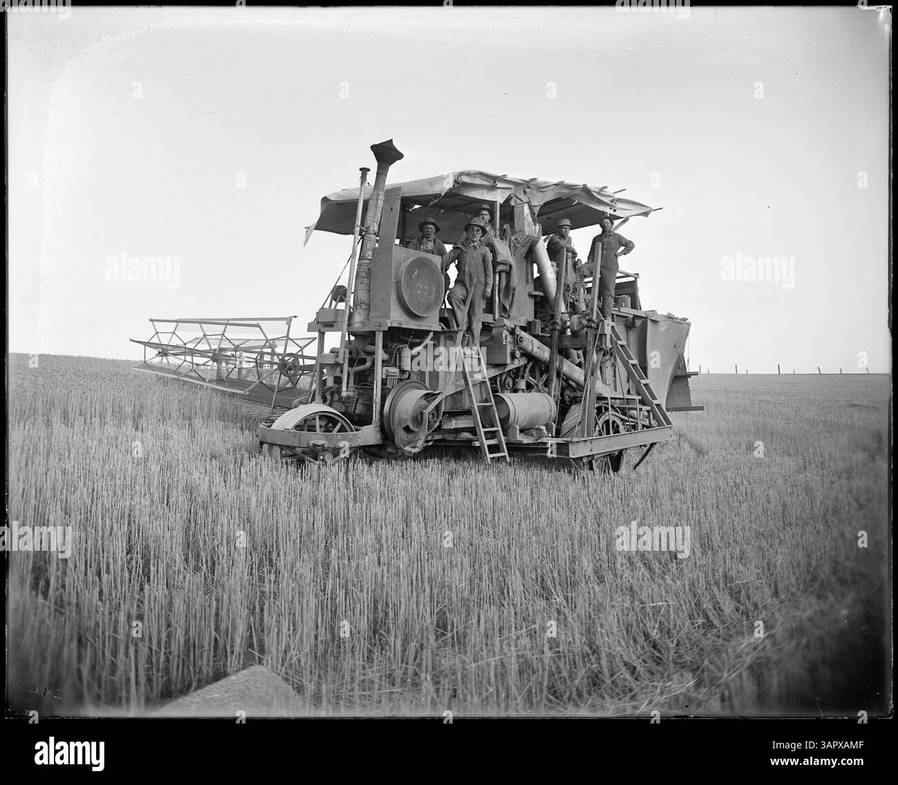 Photograph by Lee Moorhouse showing W. E. Campbell's self-propelled ...