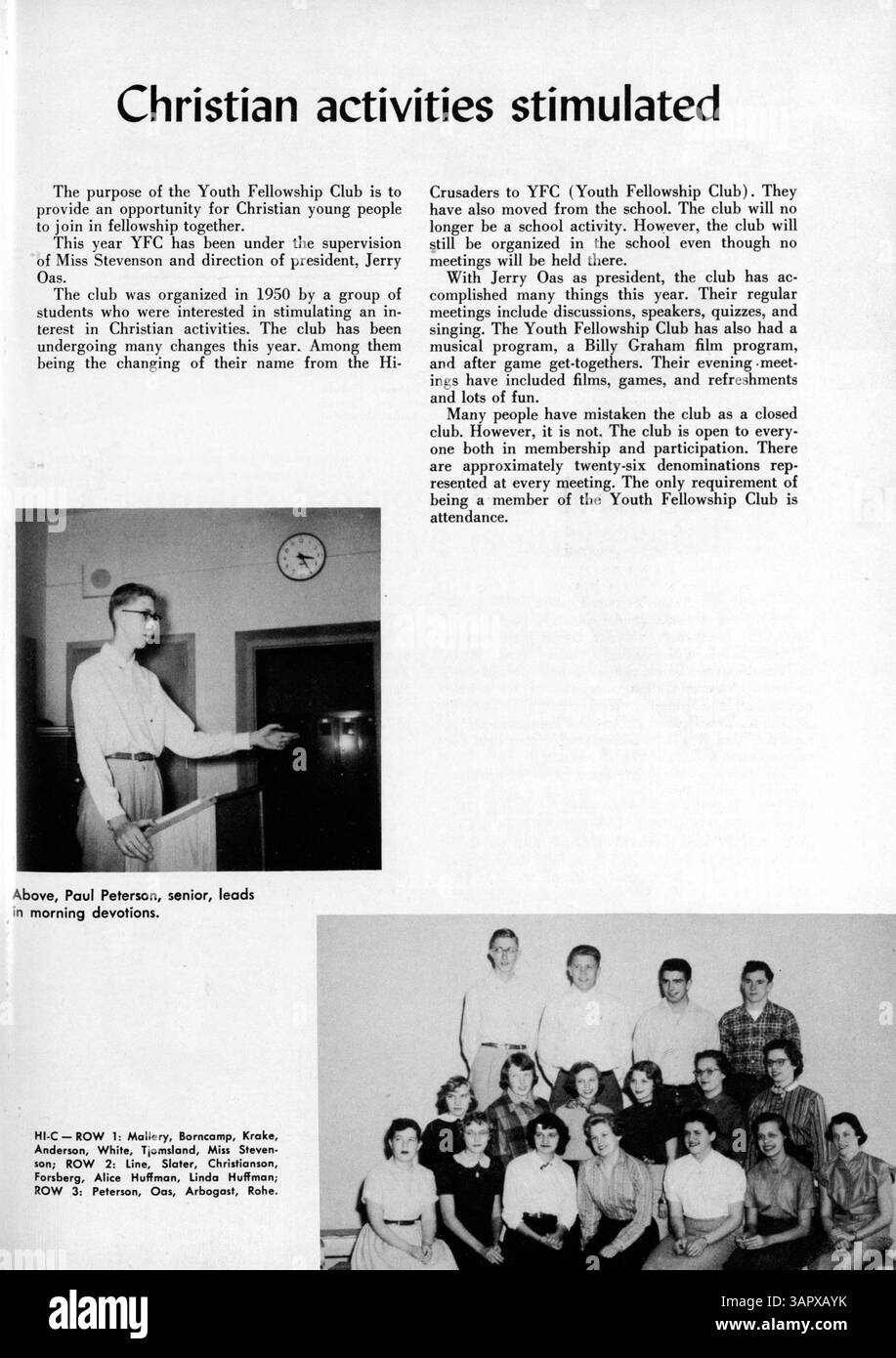 The 1956 'Warrior' yearbook from Hopkins High School documents the ...