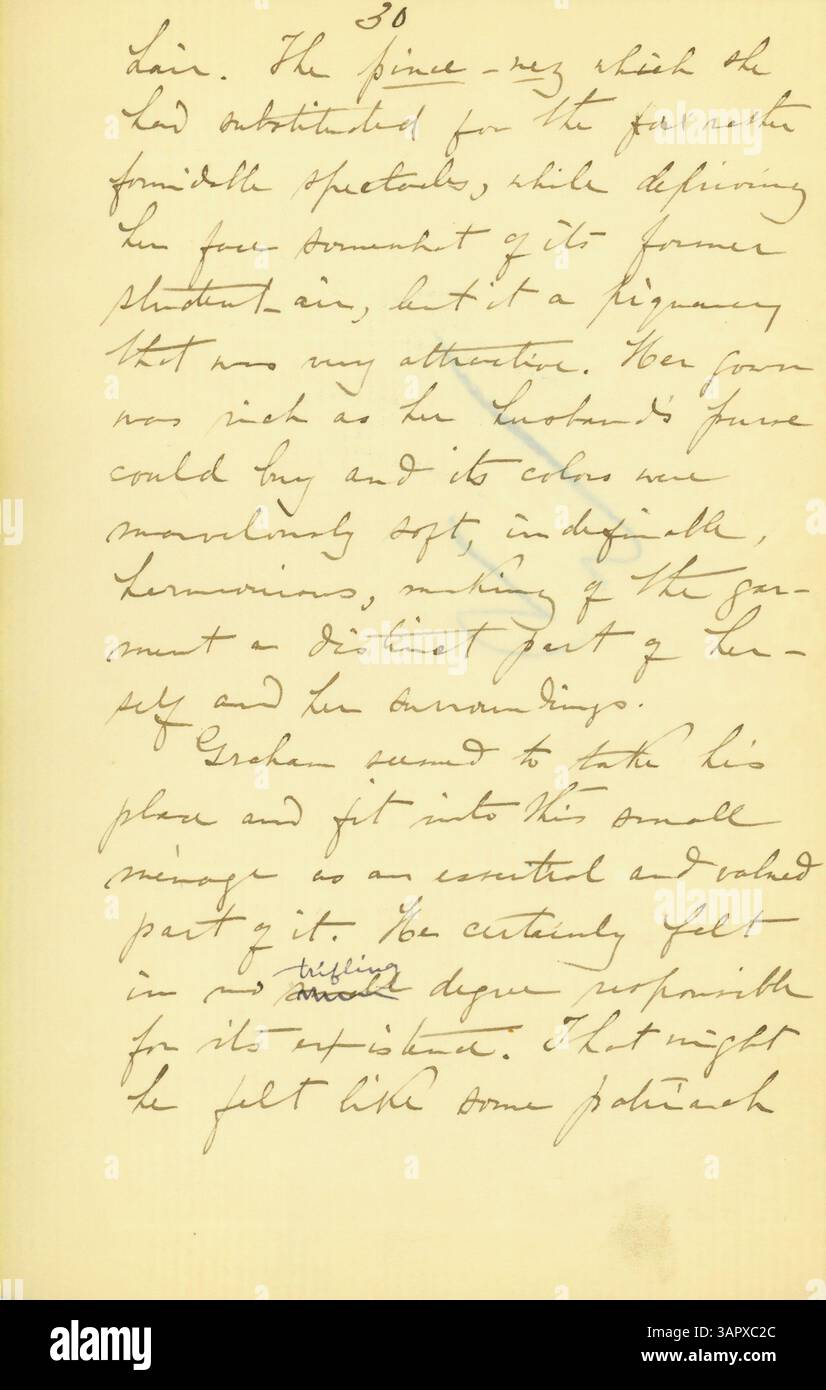 The 1896 manuscript of 'A Mental Suggestion' by Kate Chopin, kept at ...