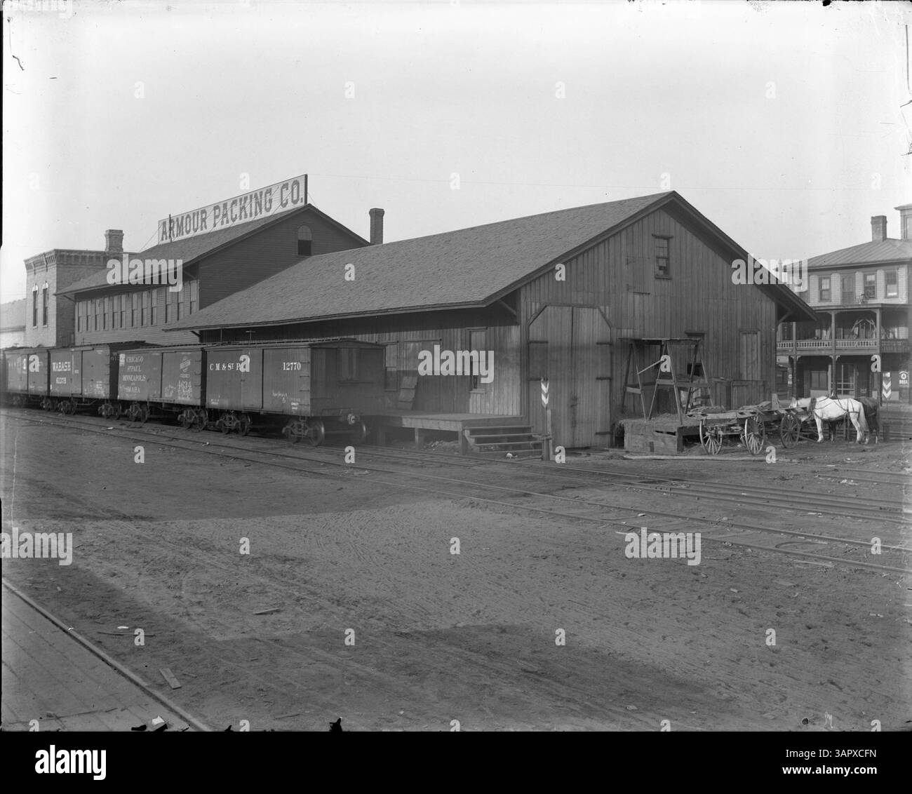 Built in 1865, the first station of the Minnesota Central Railroad ...