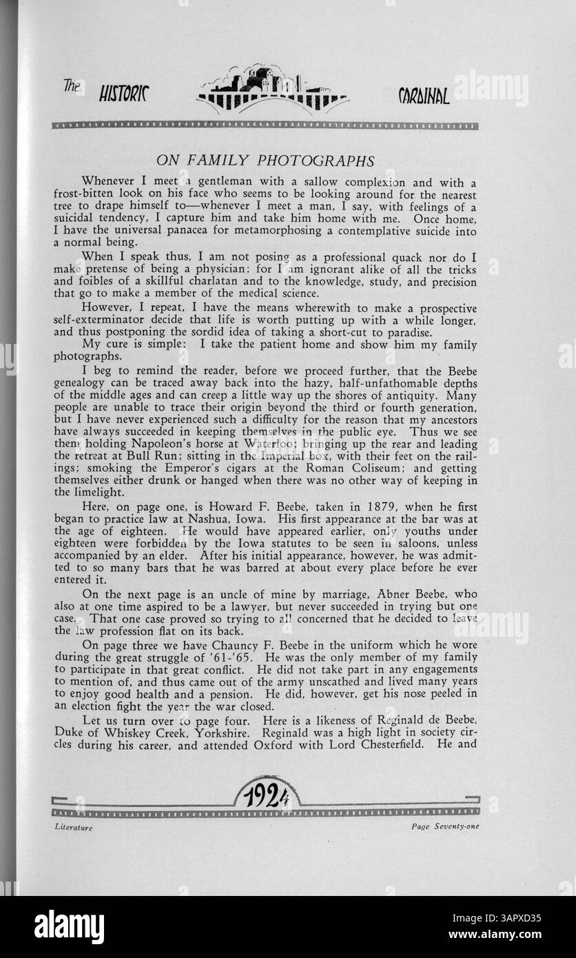 The 1924 'Cardinal' yearbook from East High School documents the students, teachers, clubs ...