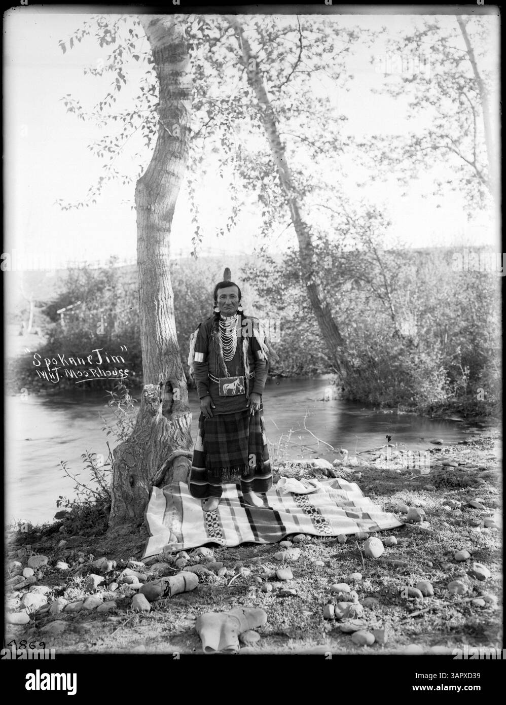 This photograph by Lee Moorhouse depicts Spokane Jim, a Umatilla Native ...