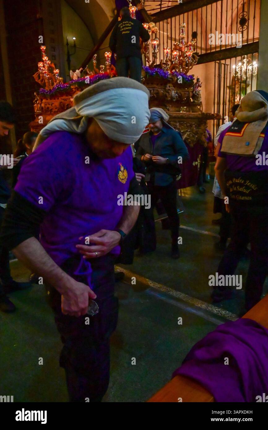 Madrid, Madrid, SPAIN. 16th Apr, 2025. Despite the procession's ...