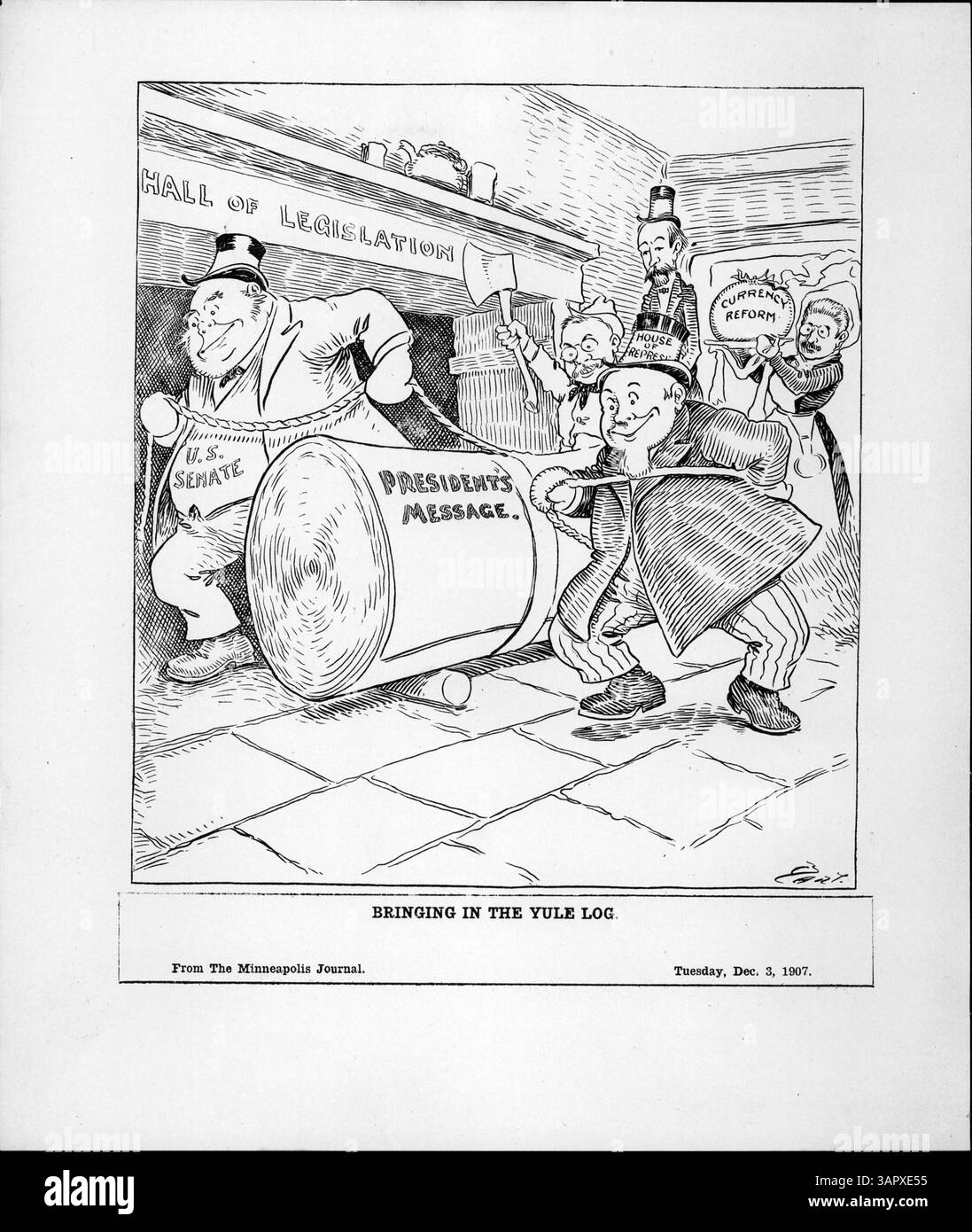 In this historical scene, President Roosevelt, Vice President Fairbanks ...