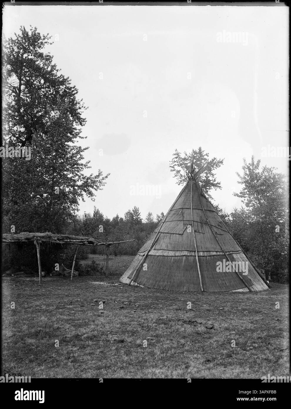 A photograph by Lee Moorhouse depicting a lone tipi with a nearby ...