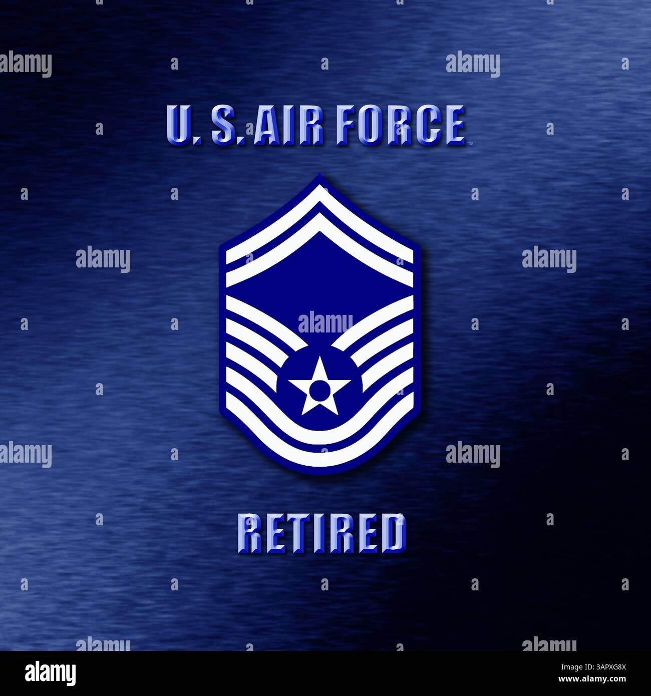 Senior Master Sergeant in the USAF Stock Photo - Alamy