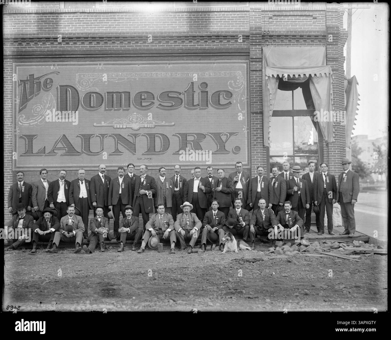 This photograph by Lee Moorhouse shows the Domestic Laundry building ...