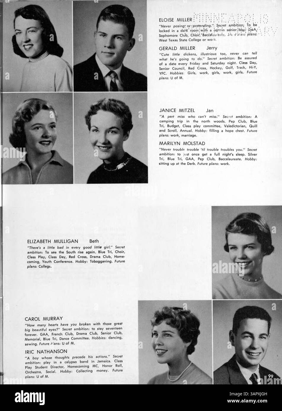 The 1957 Southwest High Yearbook, '1957 Wagistanian,' presents a visual ...