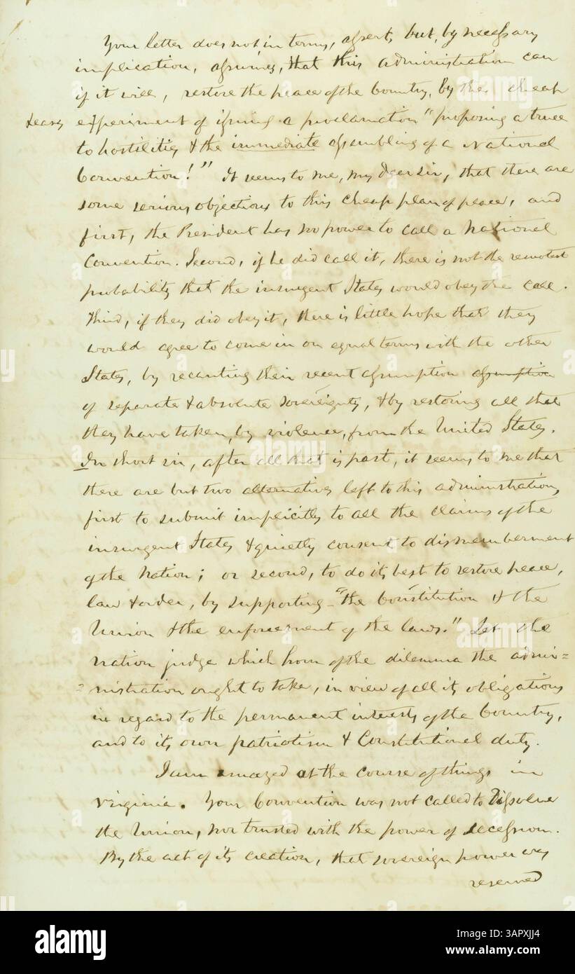 Edward Bates' letter from April 29, 1861, claims that he did not ...