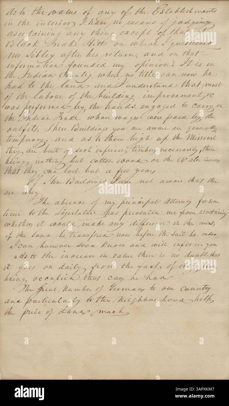 Wilson P. Hunt's letter book, spanning 1834-1842, includes a ...