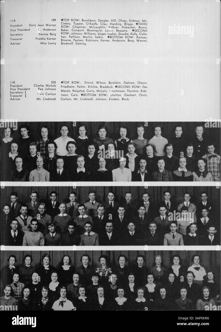 The 1936 Wahian yearbook from Washburn High School features the ...