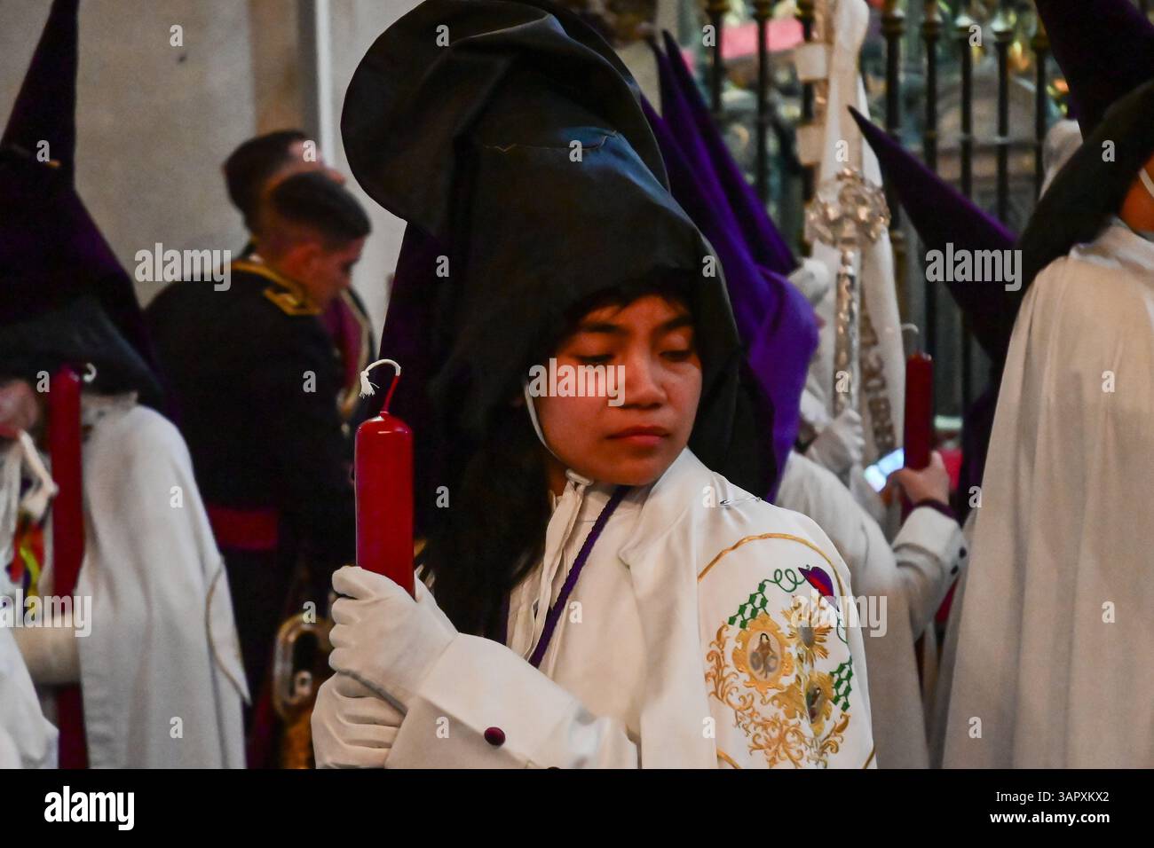 Madrid, Madrid, SPAIN. 16th Apr, 2025. Despite the procession's ...