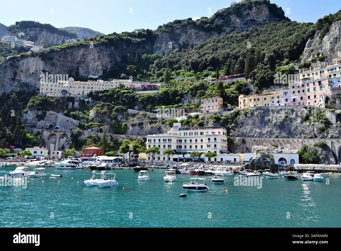 View positano italy featuring pastel hi-res stock photography and ...