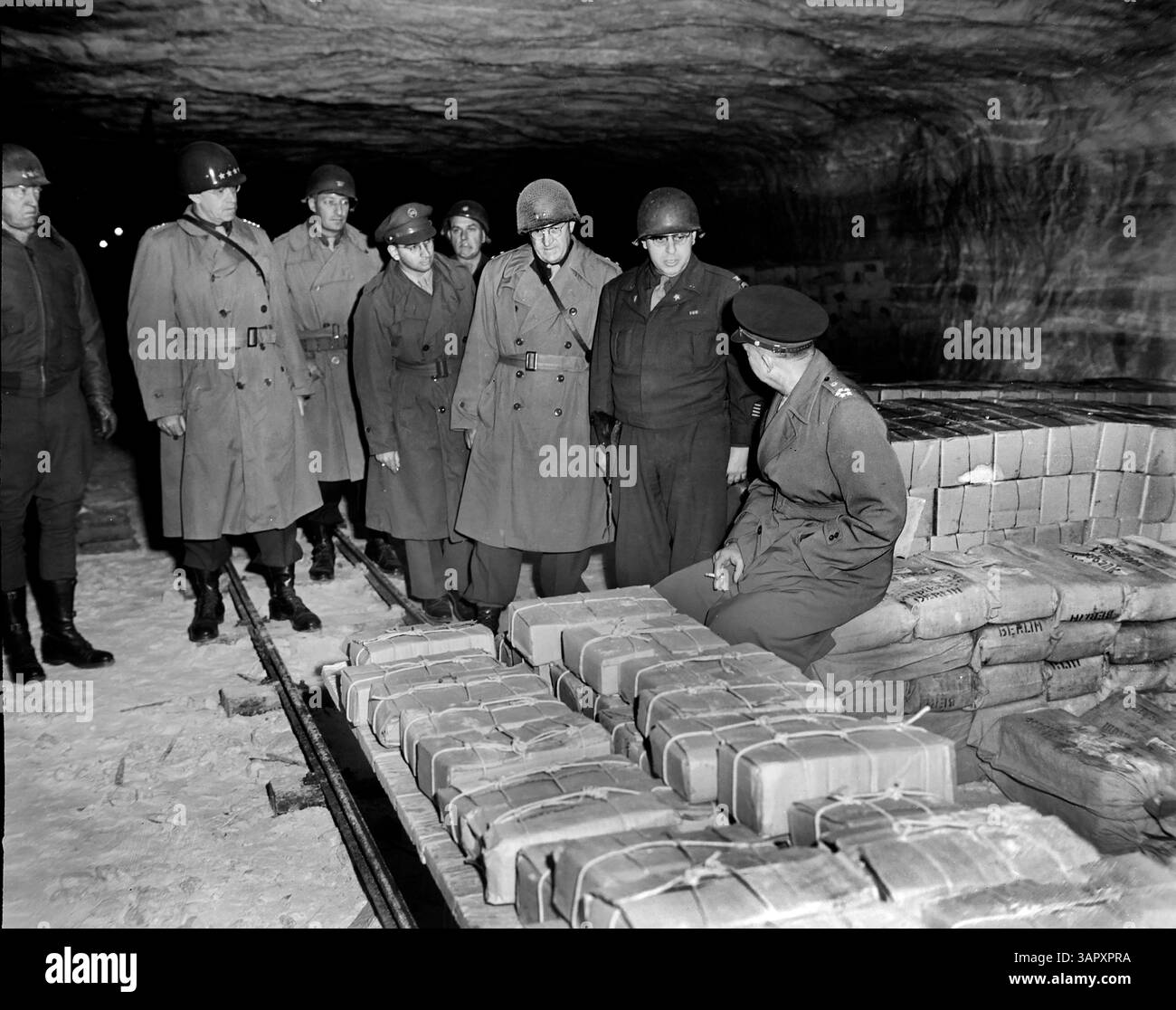 General Dwight D. Eisenhower, Supreme Allied commander, accompanied by ...