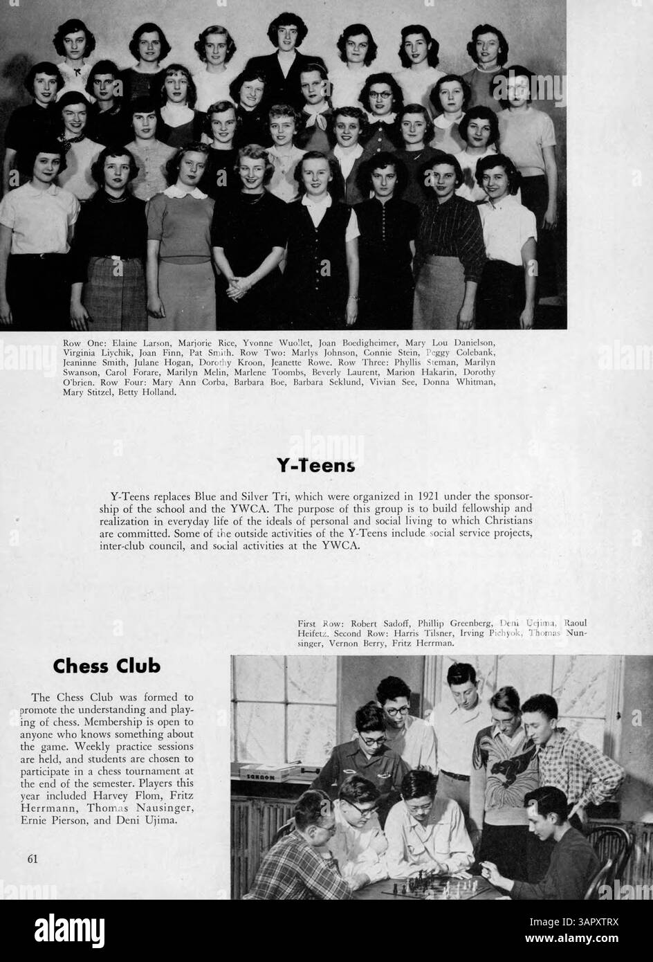 This yearbook from North High School, 'Polaris' 1950, documents the key ...