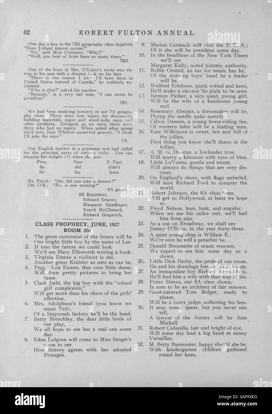 The 1927 Robert Fulton Annual captures key moments from the 1926-1927 ...