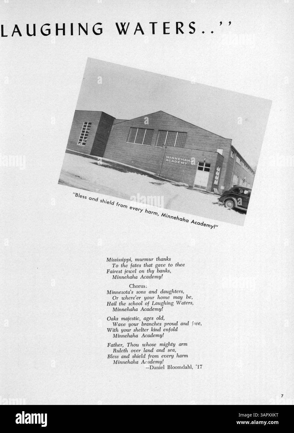 The 1952 Antler yearbook of Minnehaha Academy documents the school's ...