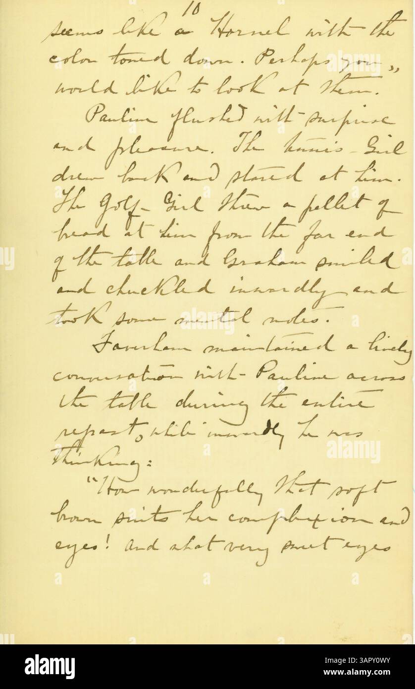 The original manuscript of Kate Chopin's 'A Mental Suggestion,' written ...