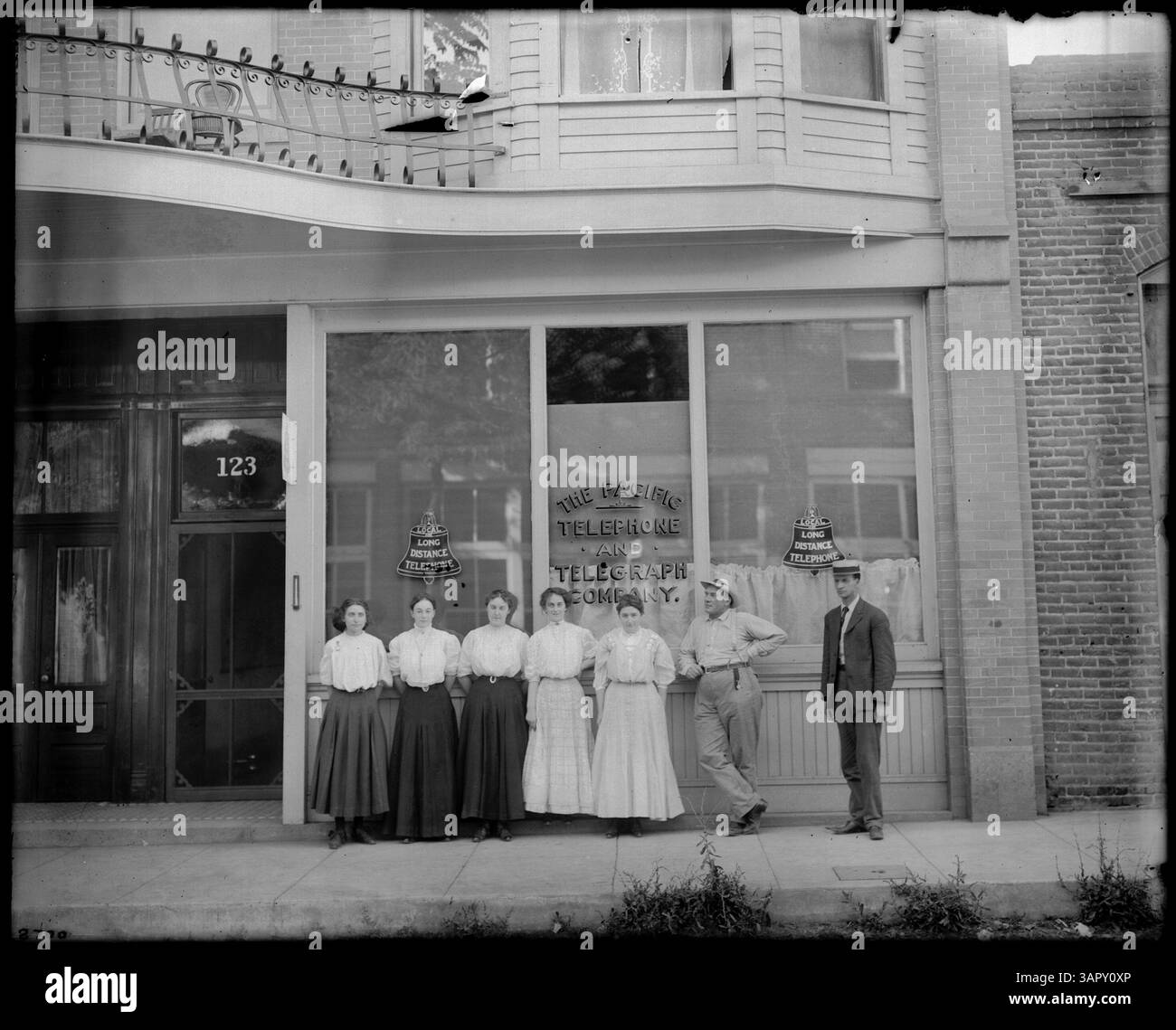 A photograph by Lee Moorhouse of the office building of Pacific ...