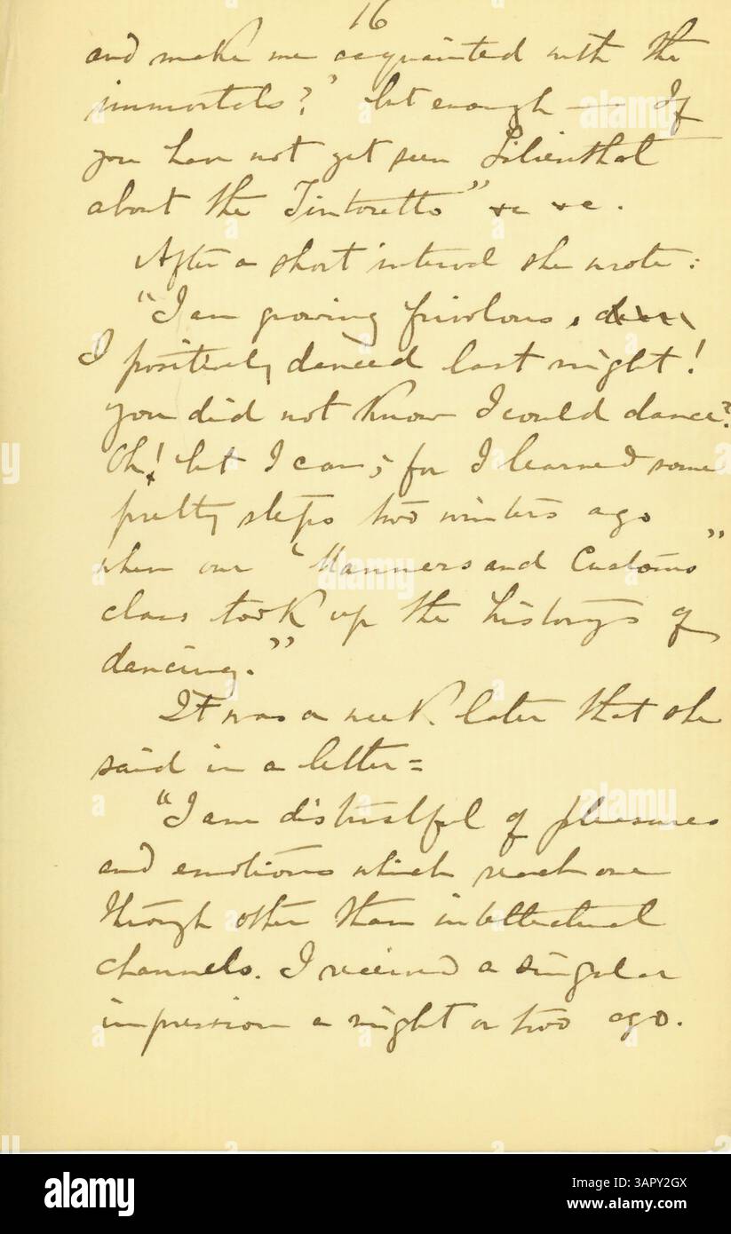The original manuscript of Kate Chopin's short story 'A Mental ...