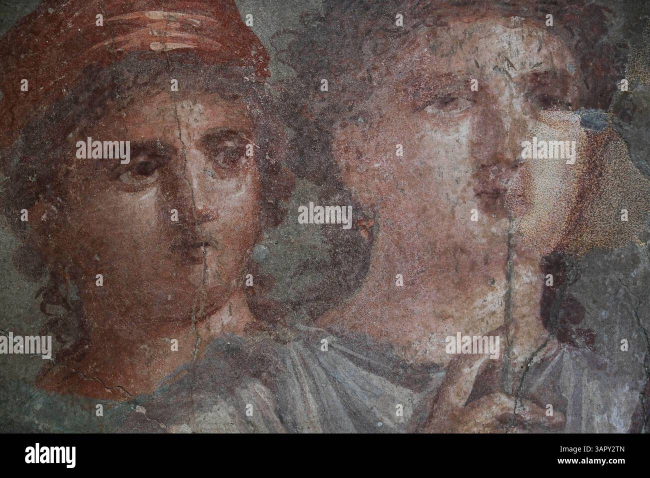 Maidens writing on a diptych Fresco Stabia 1st cent. A.D. On exhibit at ...