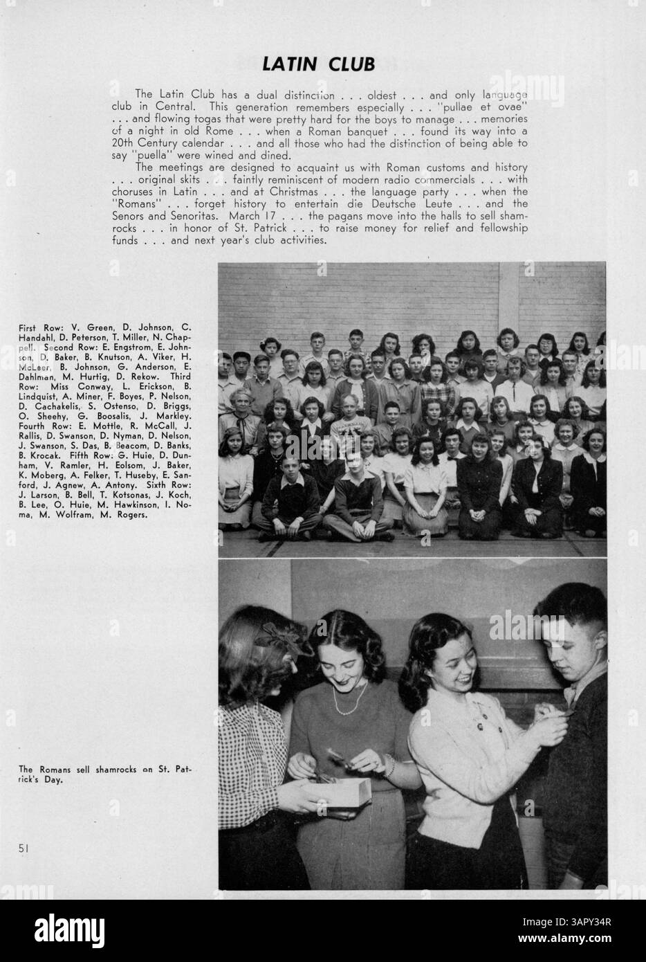 The 1947 Central High Yearbook, 'Centralian', highlights the student ...