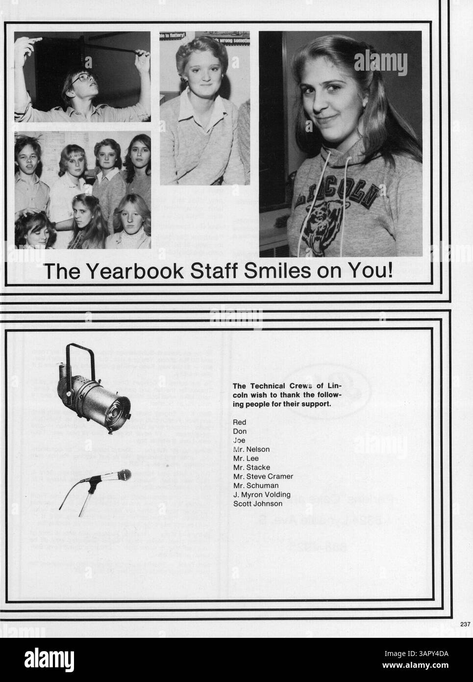 The 1981 Bear yearbook from Lincoln High School documents major events ...