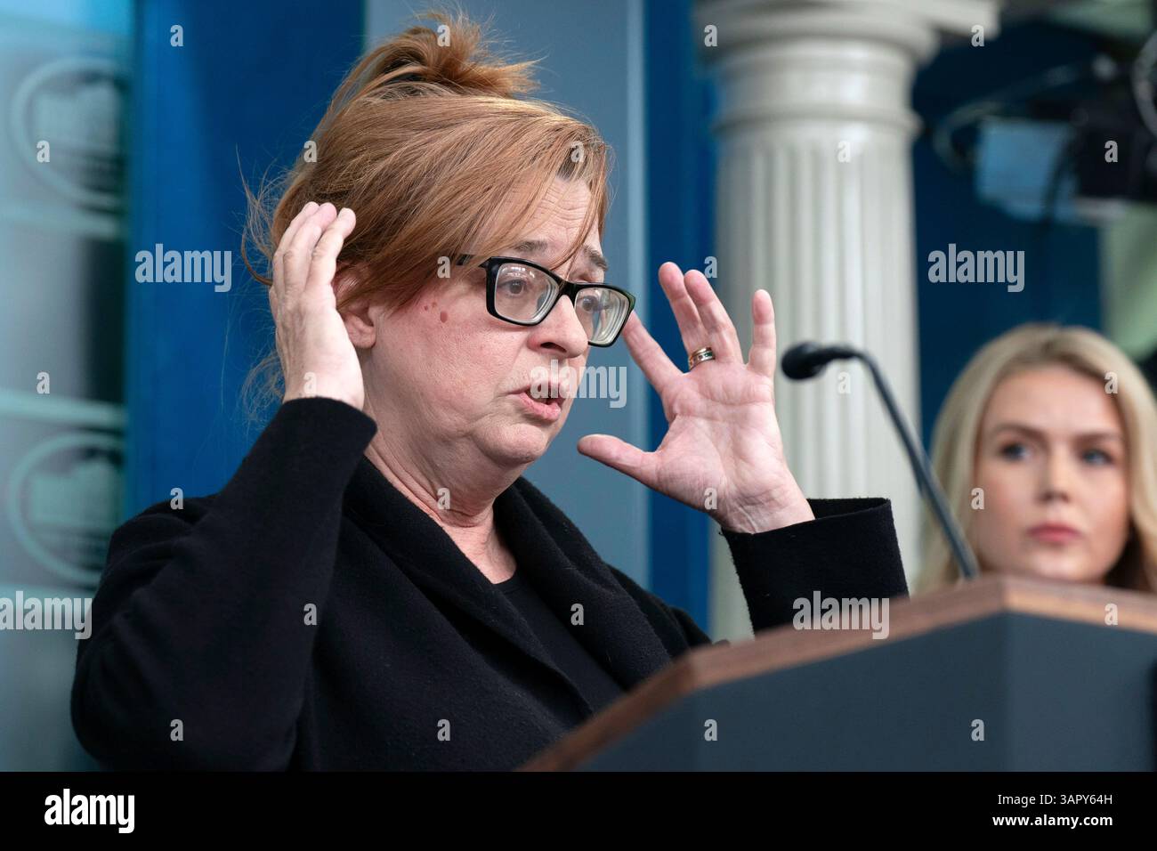 Patty Morin, mother of Rachel Morin speaks as White House press ...