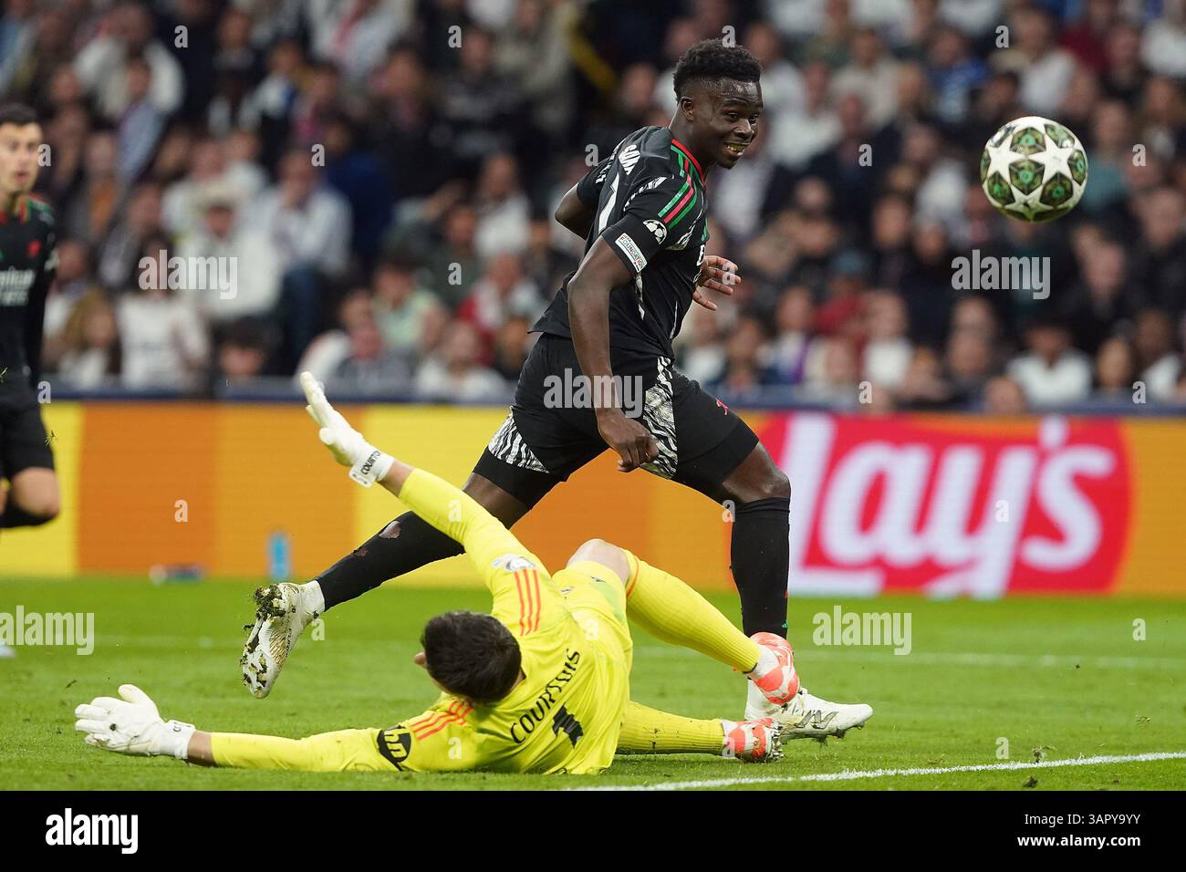 16th April 2025; Madrid, Spain: Real Madrid CF's Thibaut Courtois ios ...