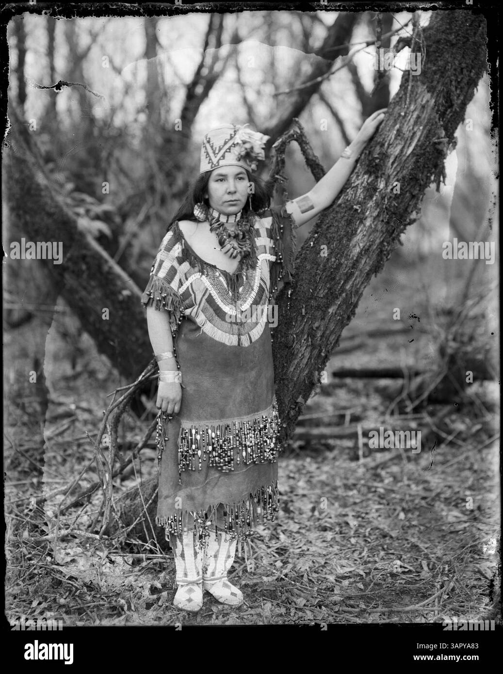 Photograph of tribal women in traditional regalia, representing ...