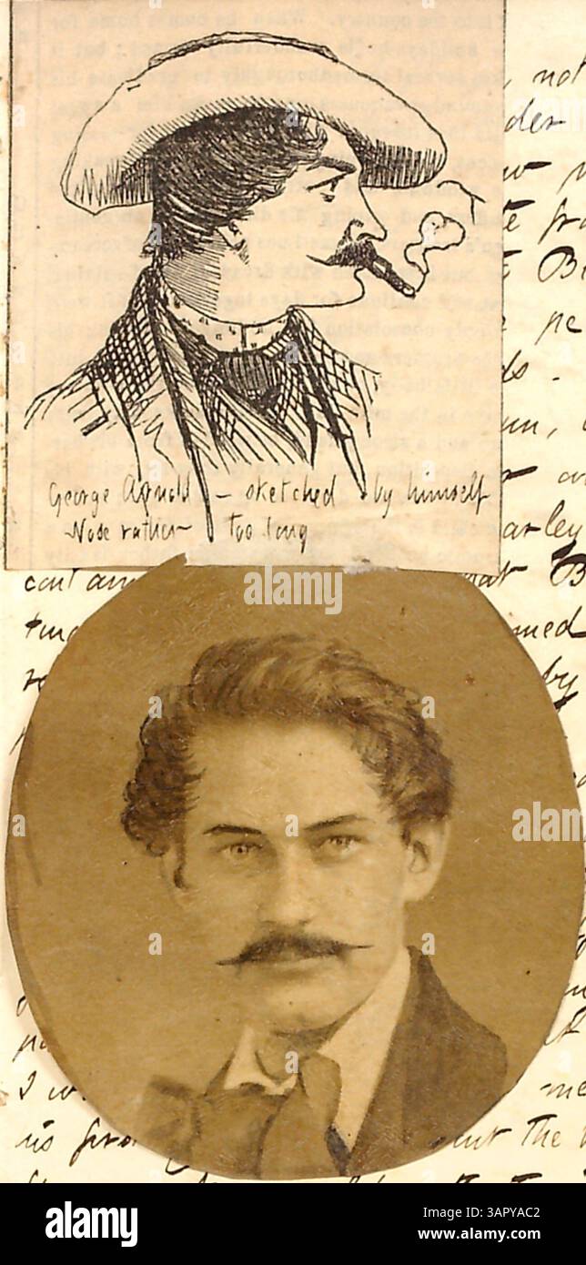 A newspaper clipping and photograph in Thomas Butler Gunn's diaries ...
