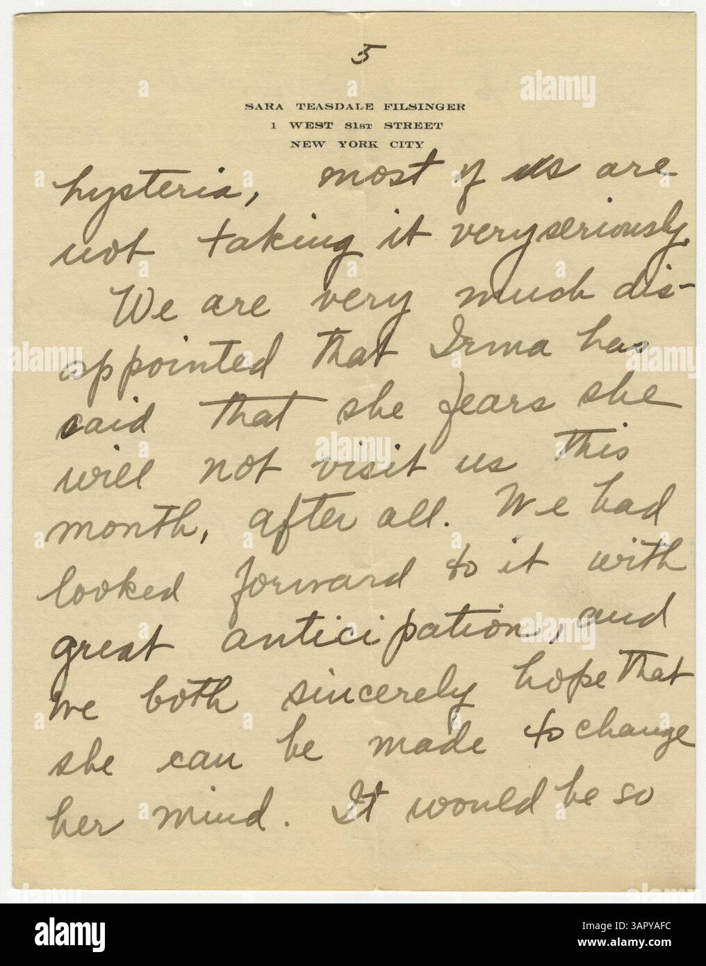 Sara Teasdale writes a heartfelt letter to her father thanking him for ...