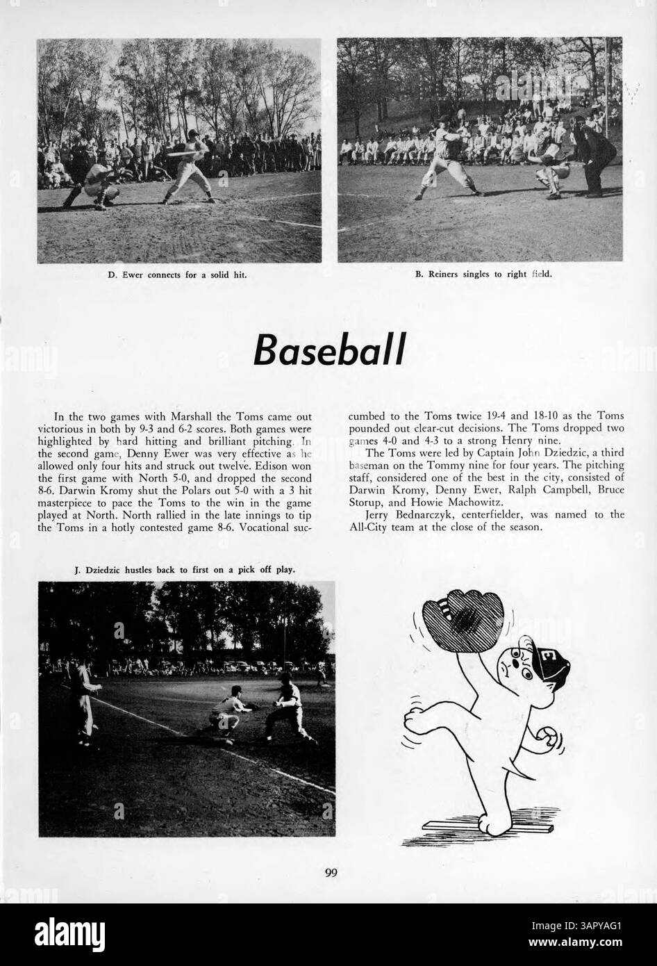 The 1954 'Wizard' yearbook from Edison High School features student ...