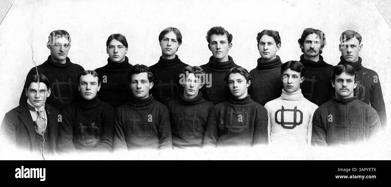 Black and white photograph of the 1895 University of Oregon football ...