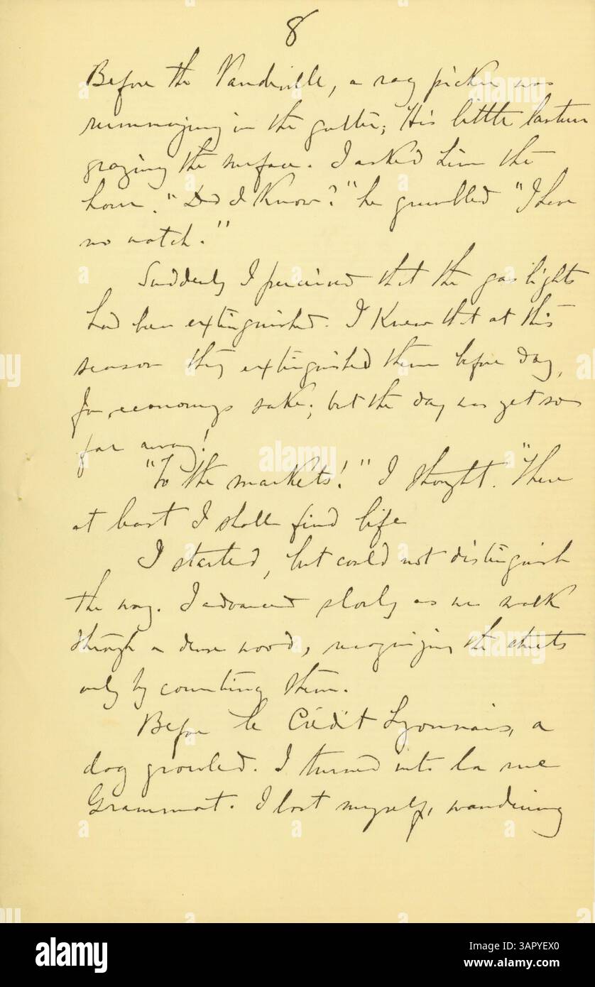 This original manuscript of "Night" by Kate Chopin, dating to 1898 ...