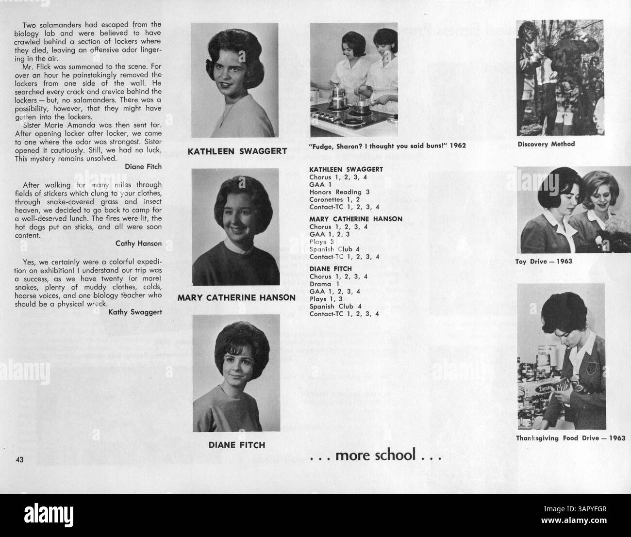 This high school yearbook from Regina documents the students, teachers ...