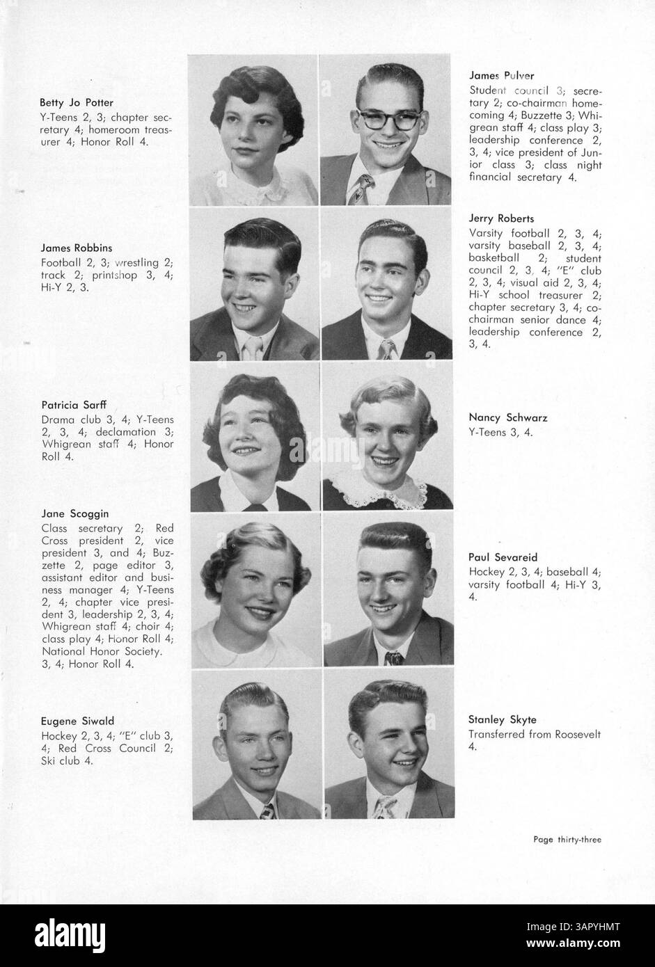 The 1952 Whigrean Yearbook from Edina-Morningside High features the ...