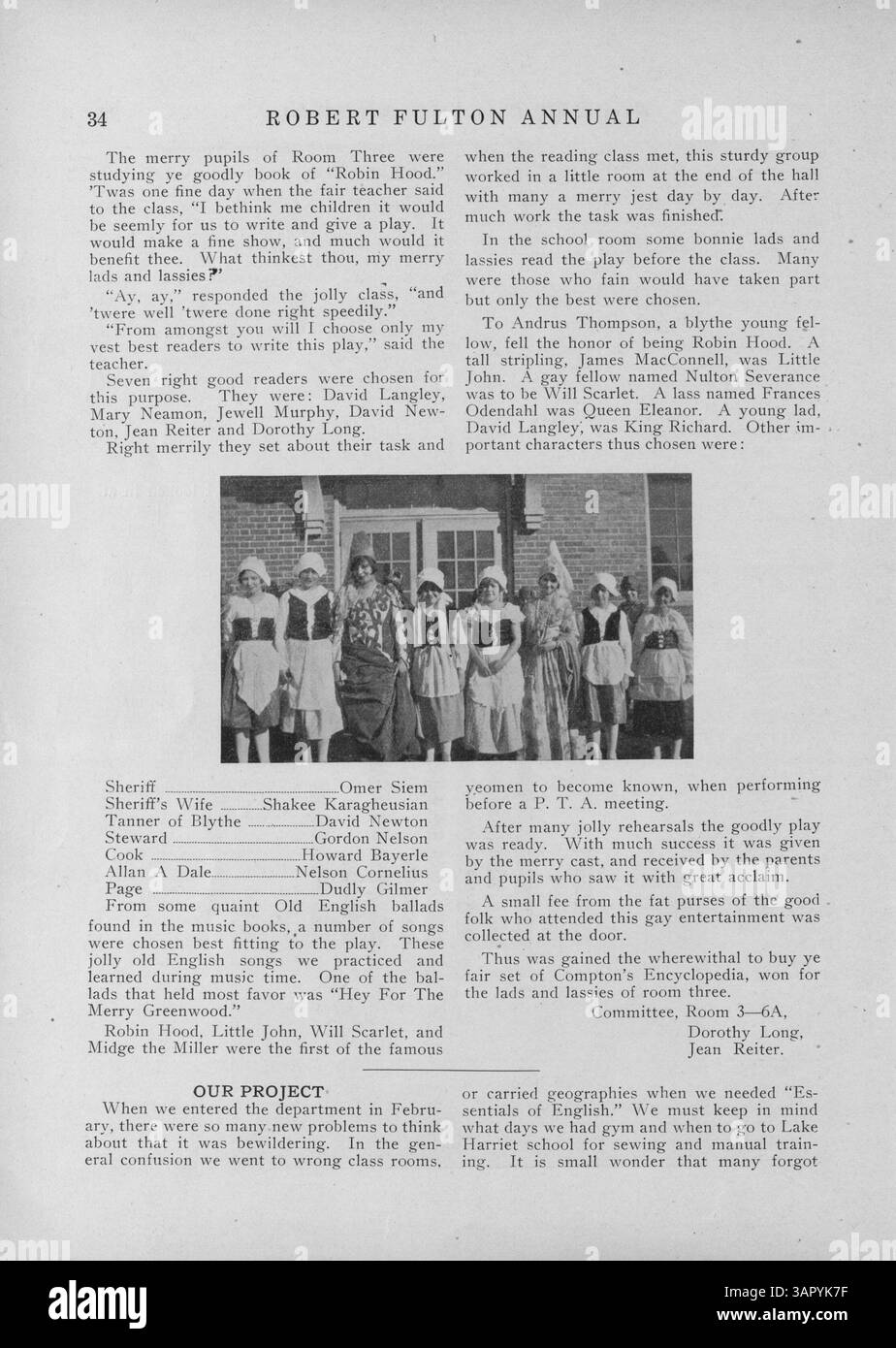 The 1927 Robert Fulton Annual documents key events, students, and ...