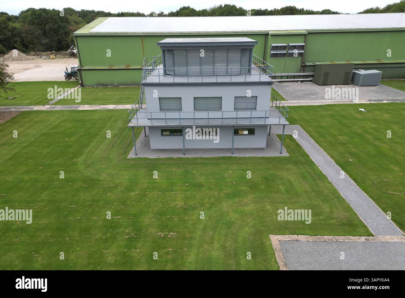 aerial view of former RAF Acaster Malbis watch office. ww2 military ...