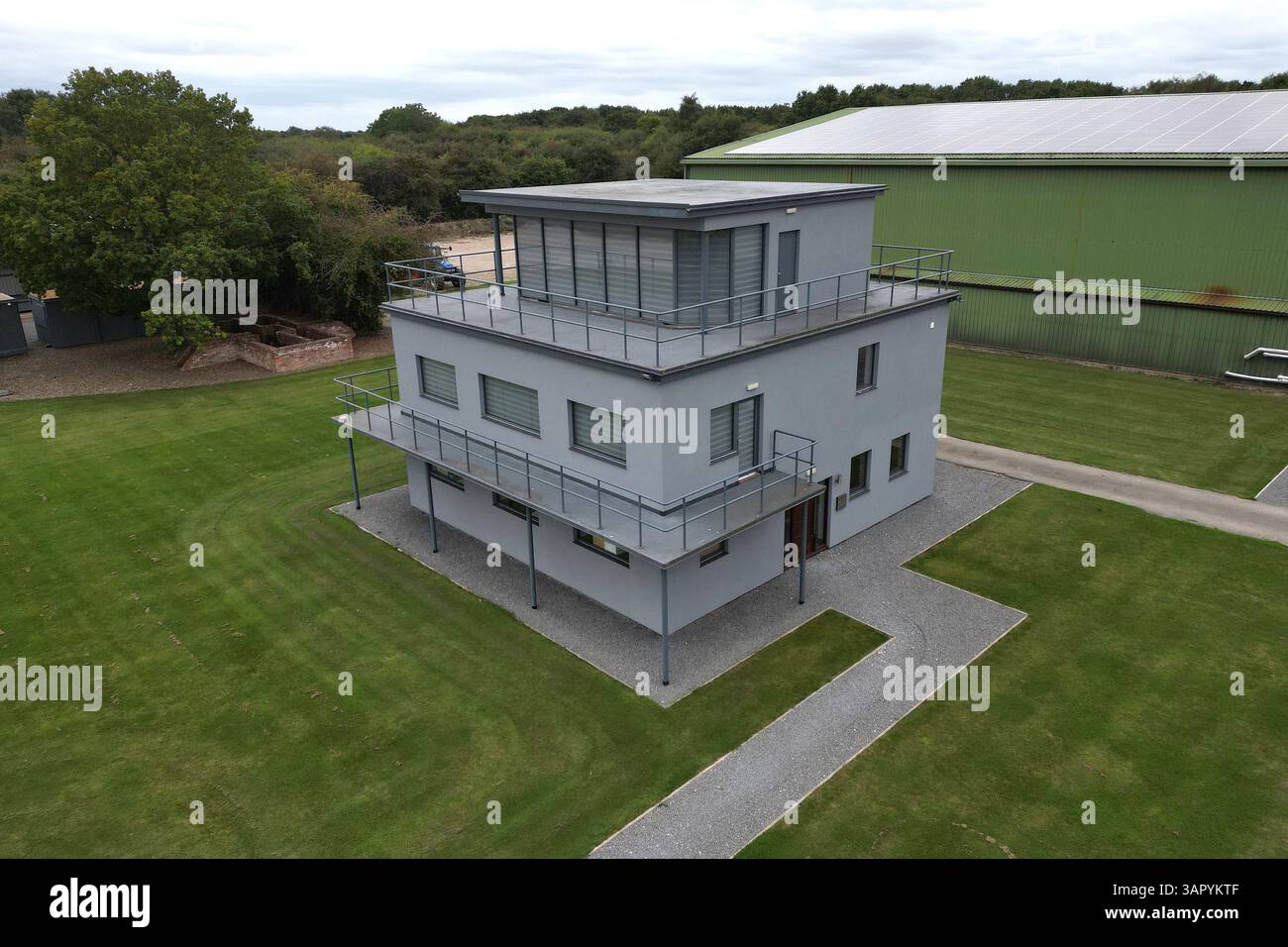 aerial view of former RAF Acaster Malbis watch office. ww2 military ...
