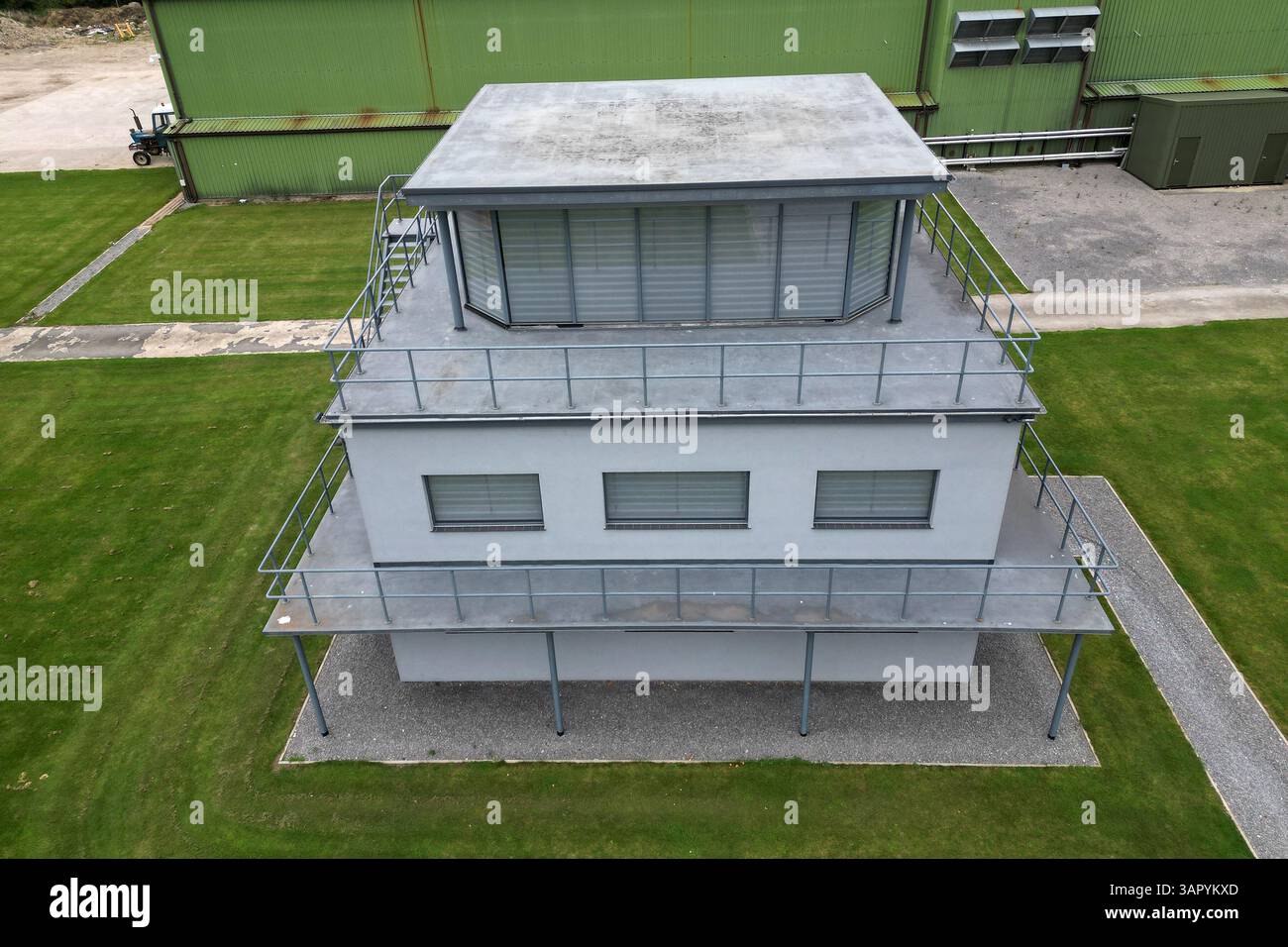 aerial view of former RAF Acaster Malbis watch office. ww2 military ...
