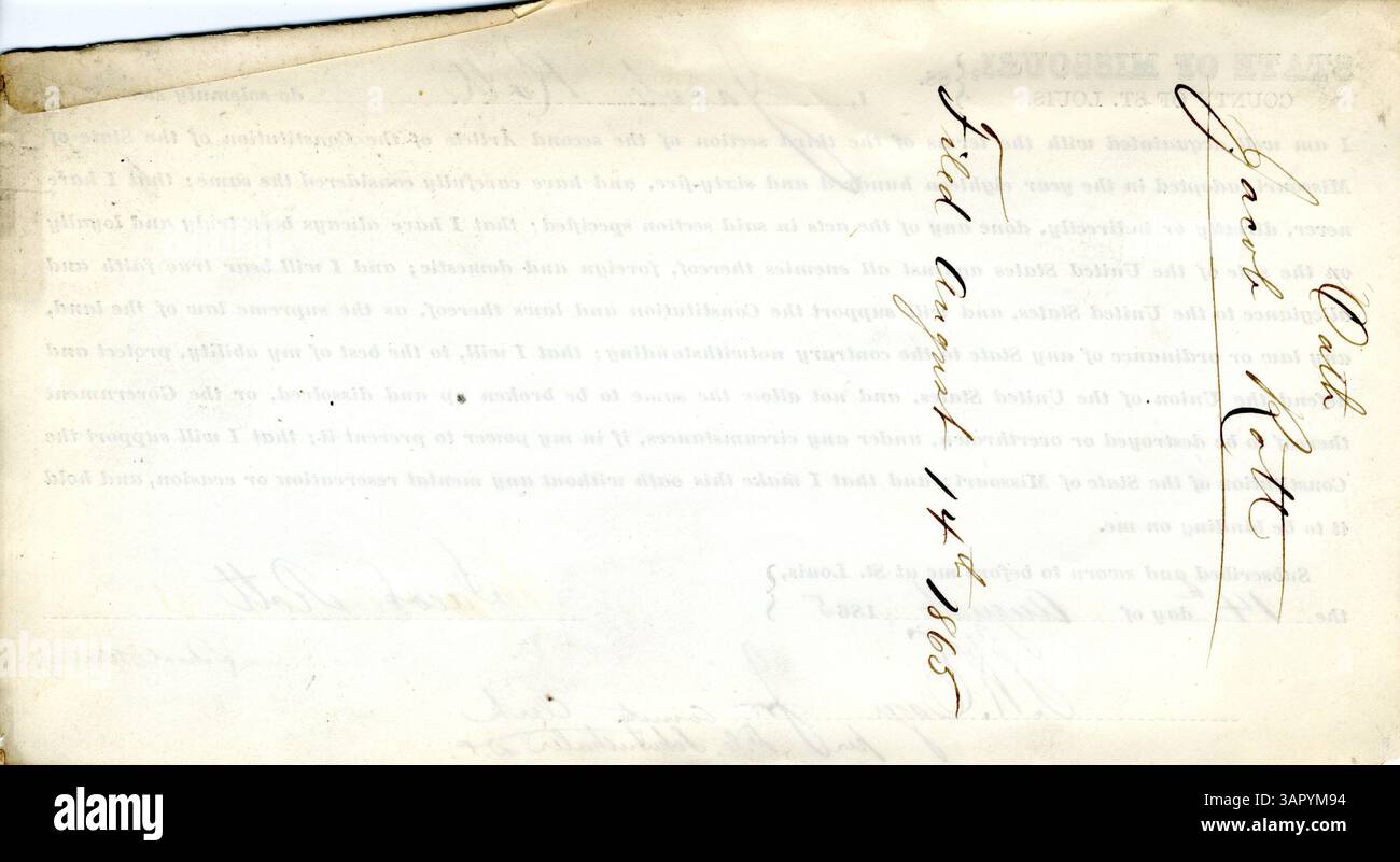 Jacob Rott swears an oath of loyalty to the United States and the State ...