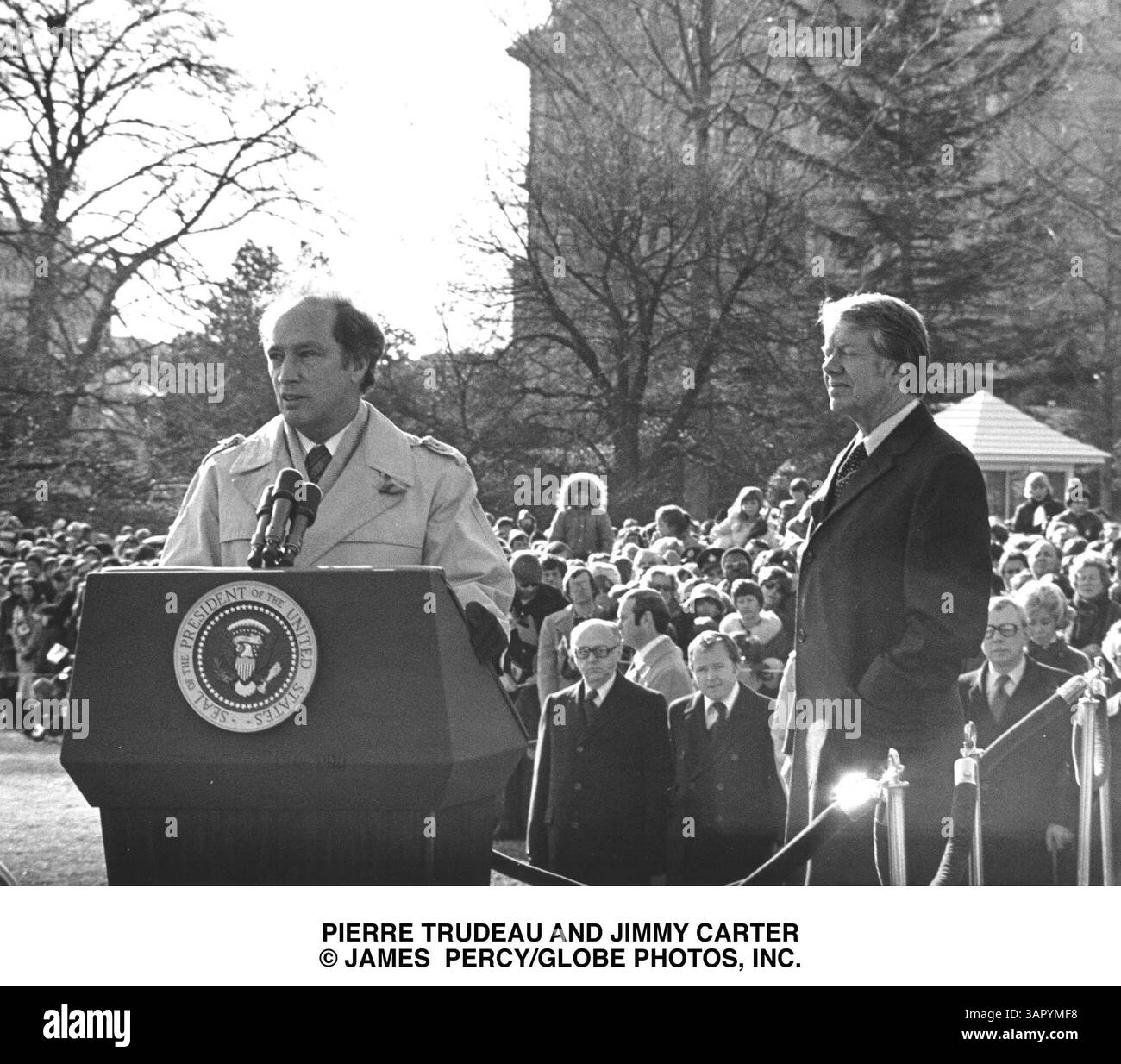 PIERRE TRUDEAU AND JIMMY CARTER (Credit Image: © Globe Photos/ZUMA Wire ...