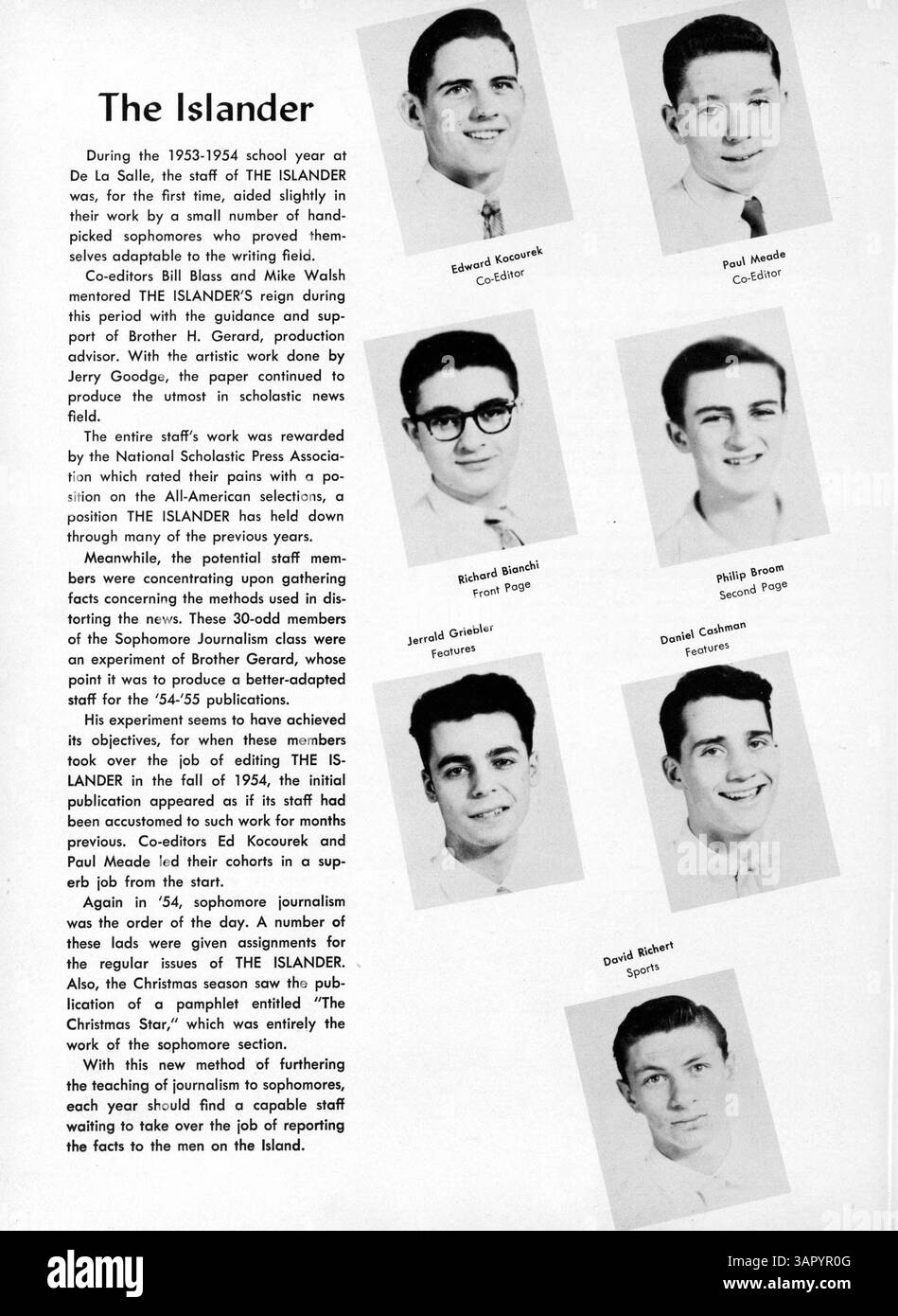 The 1955 De La Salle Yearbook documents the experiences of students ...