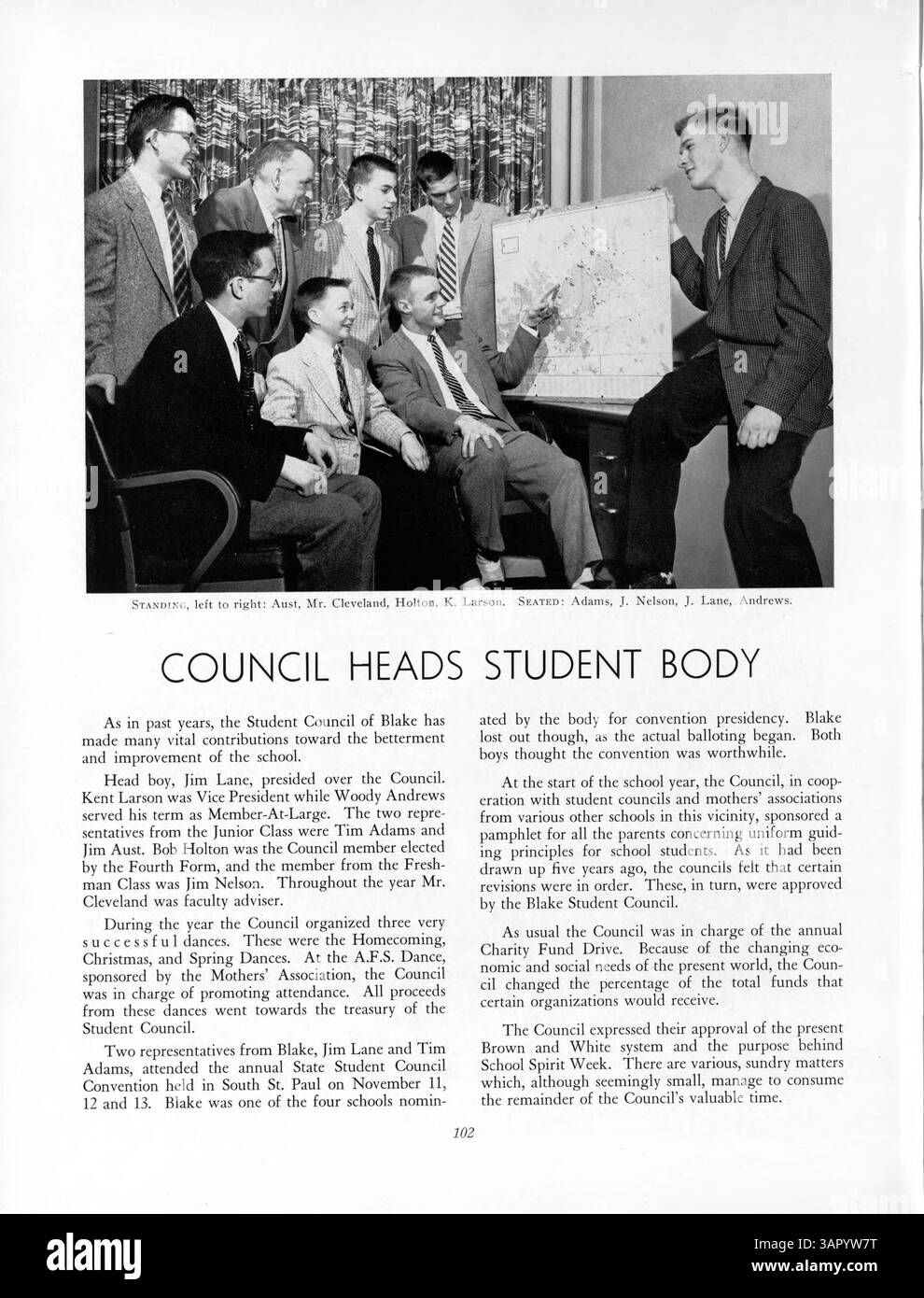 The 1957 Blake Yearbook reflects the vibrant school community during ...
