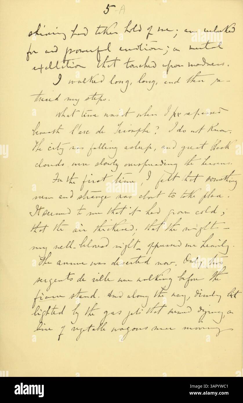 Kate Chopin’s original manuscript of "Night" from 1898, preserved by ...
