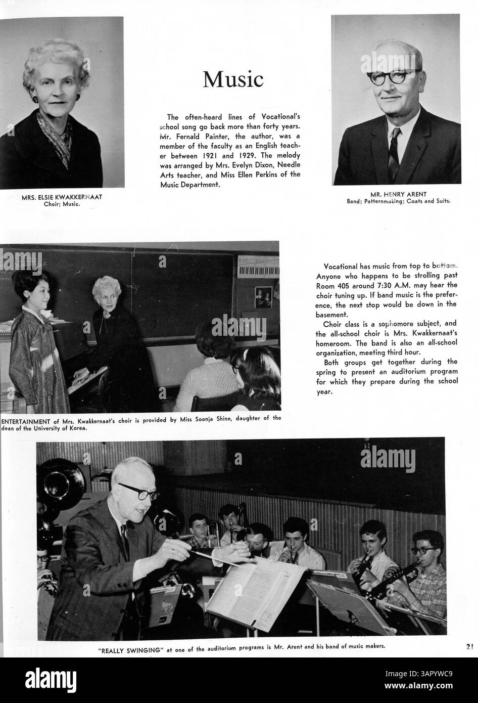 The 'Tradewind' 1964 yearbook highlights the students, teachers, clubs ...
