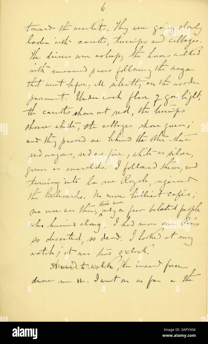 The manuscript of "Night" by Kate Chopin, written in 1898, provides an ...