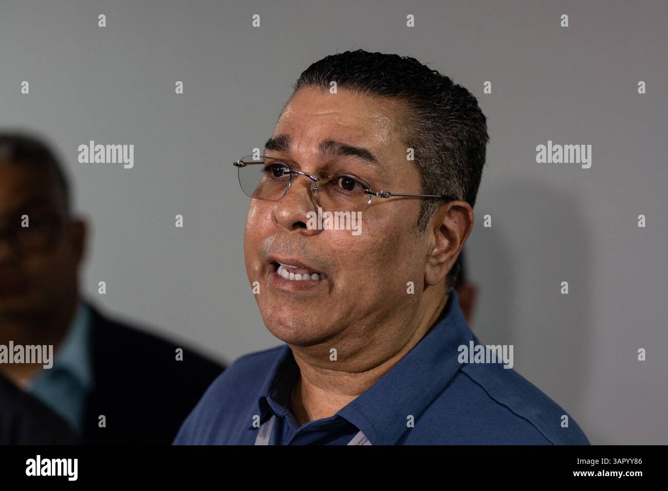 Josué Colón, Puerto Rico's energy czar, speaks at the first government ...